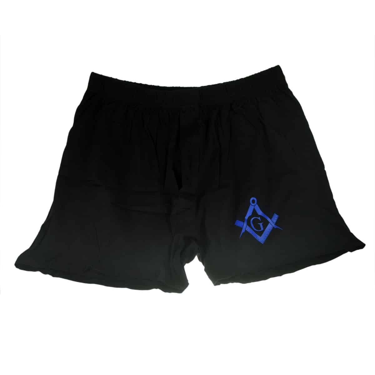 Masonic Boxer Shorts with Blue Design available with or without G ...